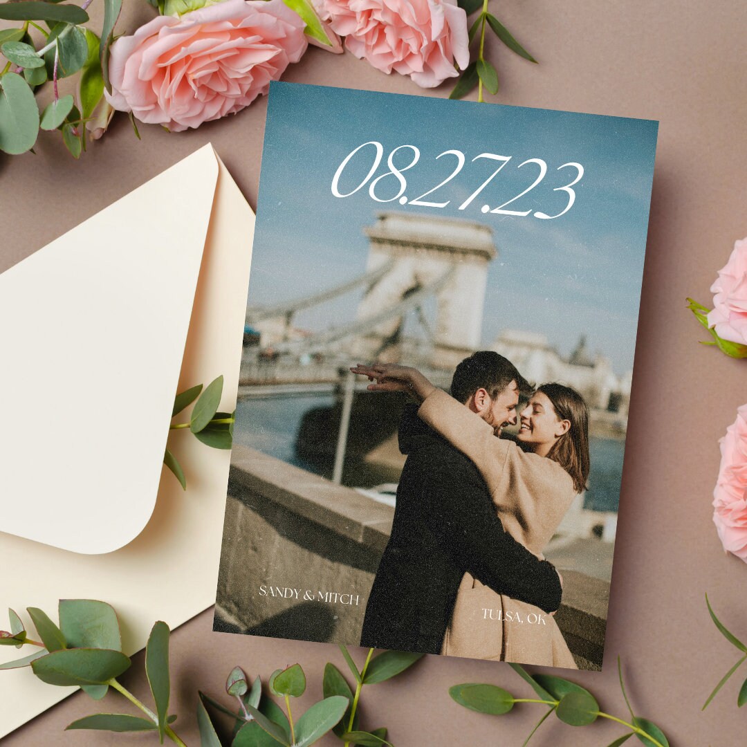 Basic Save the Date Printable Template Modern Save the Date Instant ...