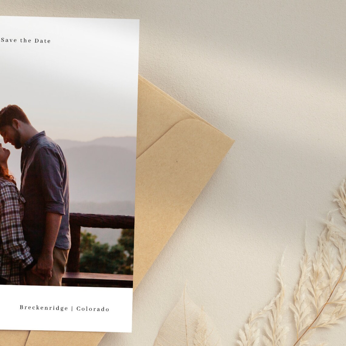 Basic Save the Date Minimalist Save the Date Card Template Canva ...