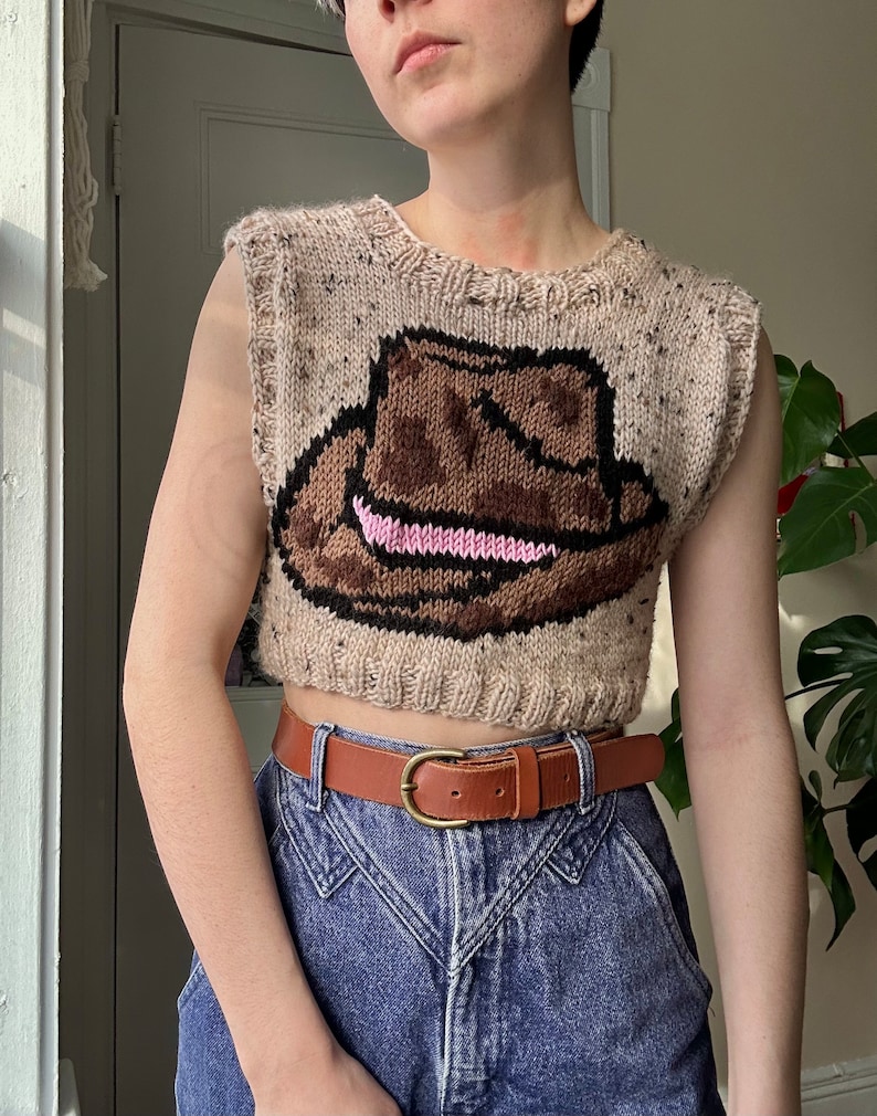 PDF: Cowboy Hat Vest Pattern (knit) - Etsy