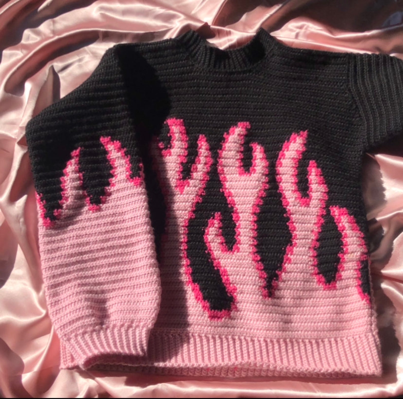 PDF: on Fire Crochet Sweater Pattern - Etsy