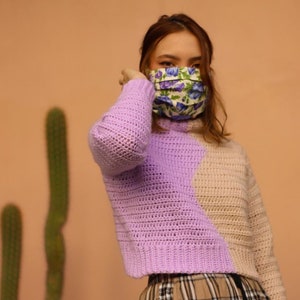 PDF: Wavy Colorblock Sweater Pattern *digital Download Only* - Etsy