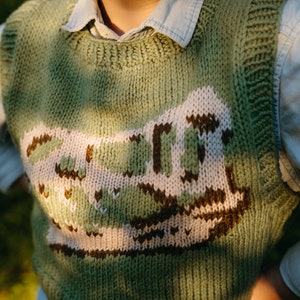 PDF: T Rex Vest Knitting Pattern *digital Download Only* - Etsy