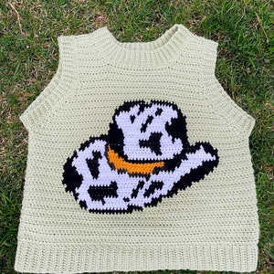 PDF: Crochet Cowboy Hat Vest Pattern - Etsy