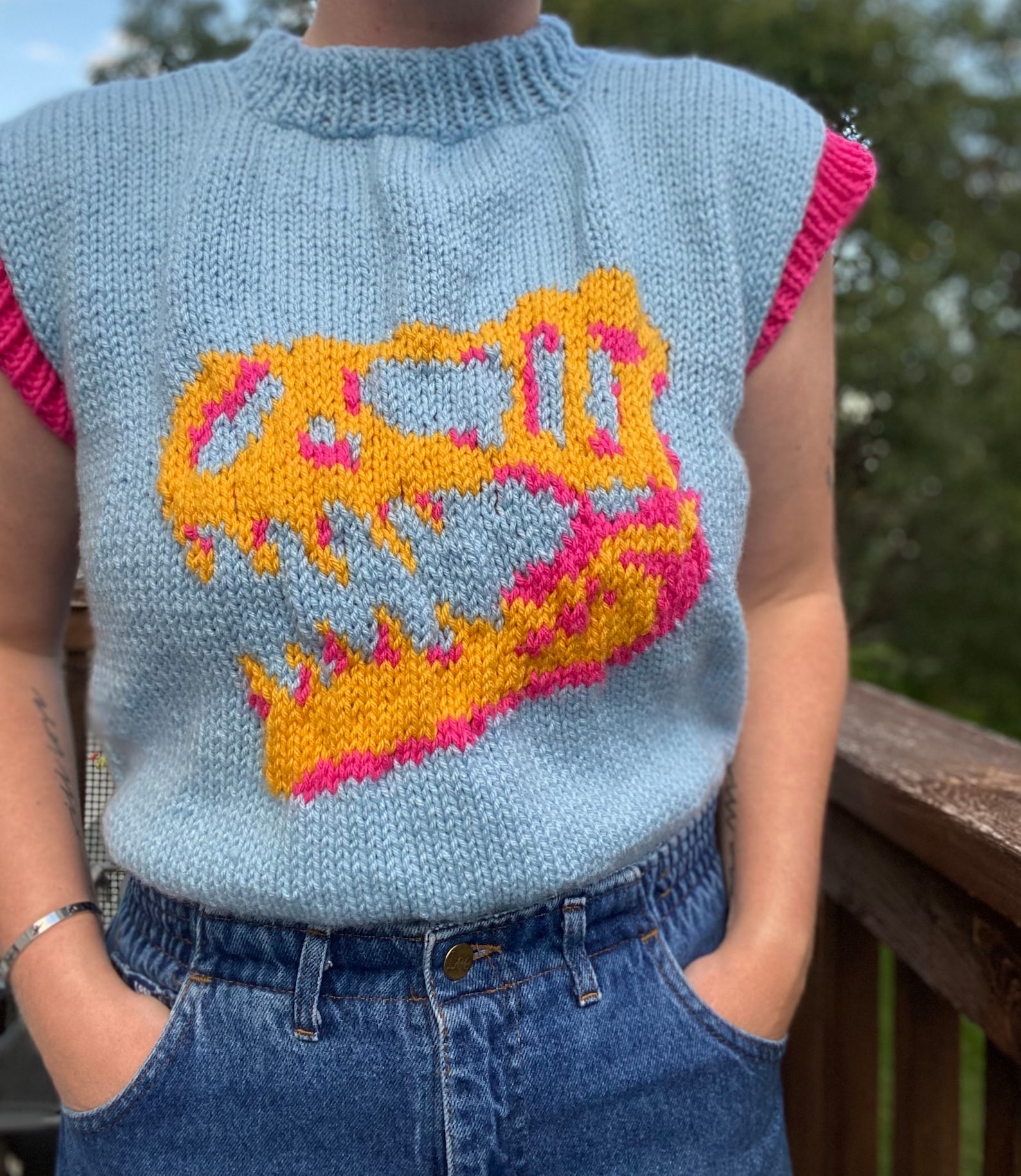PDF: T Rex Vest Knitting Pattern *digital Download Only* - Etsy