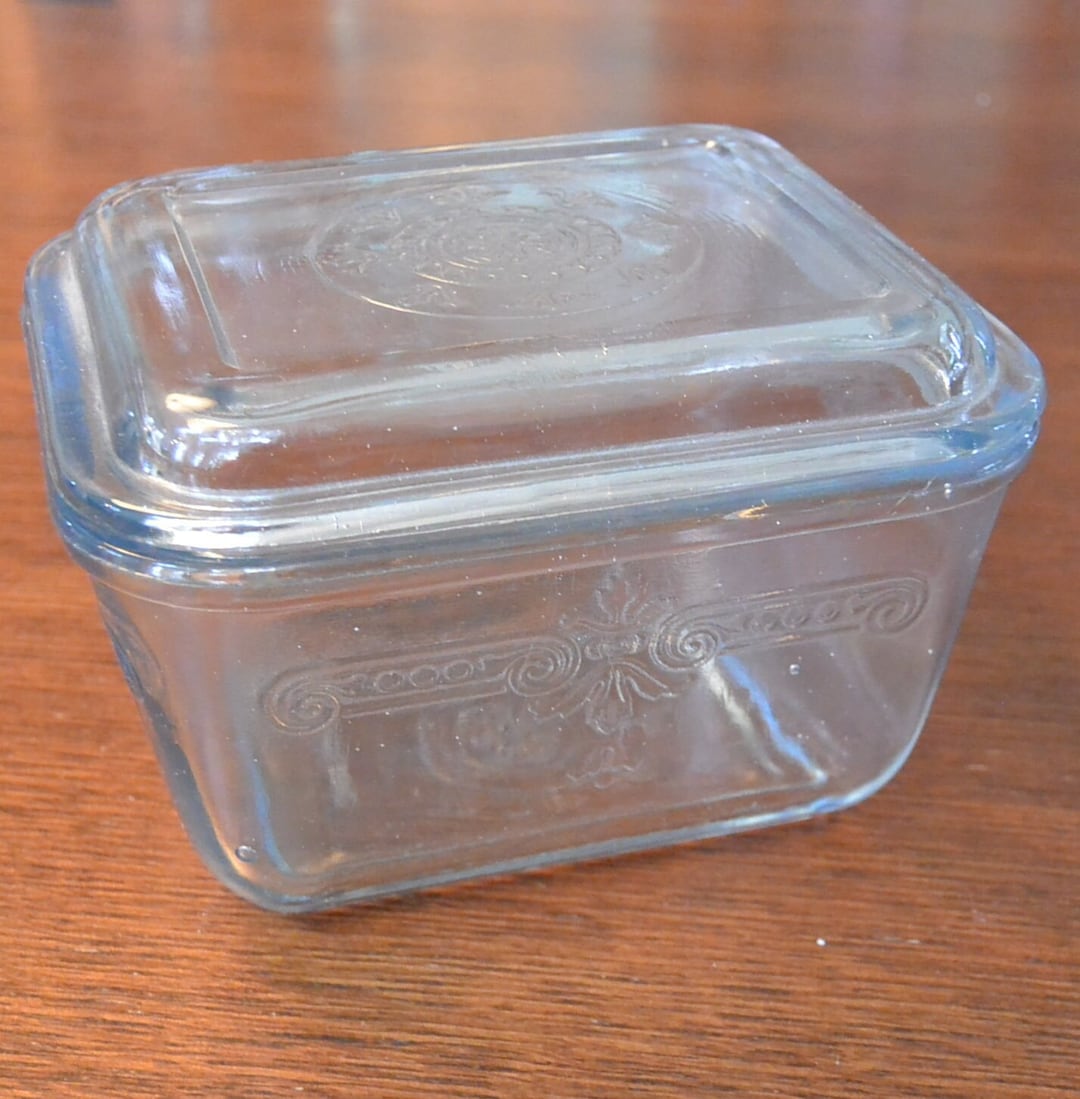 VTG Fire King Philbe Sapphire Blue 4.5 Square Refrigerator Container - Etsy
