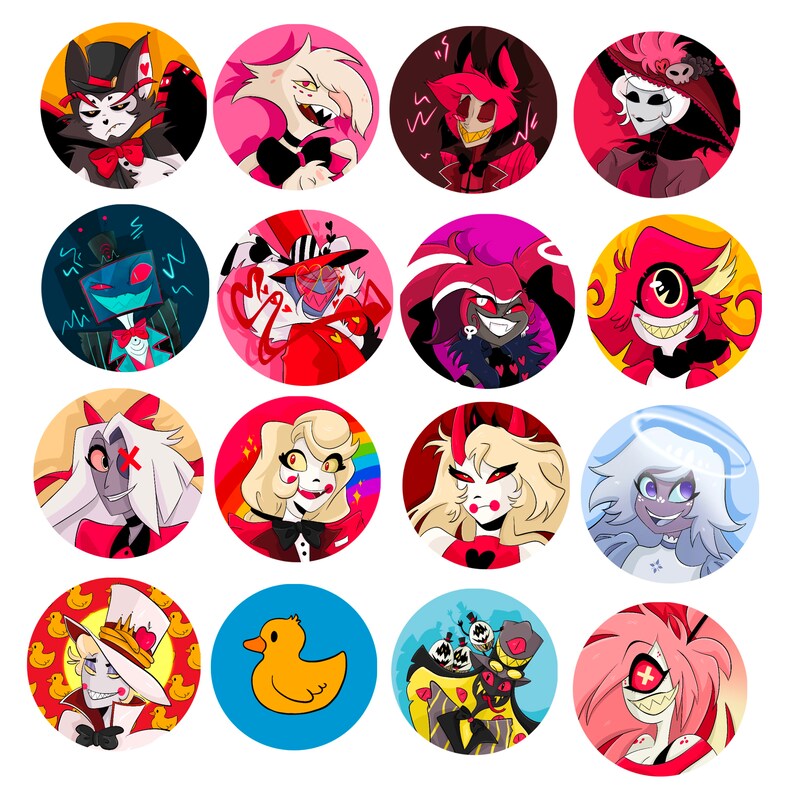 Hazbin Hotel Badges - Etsy