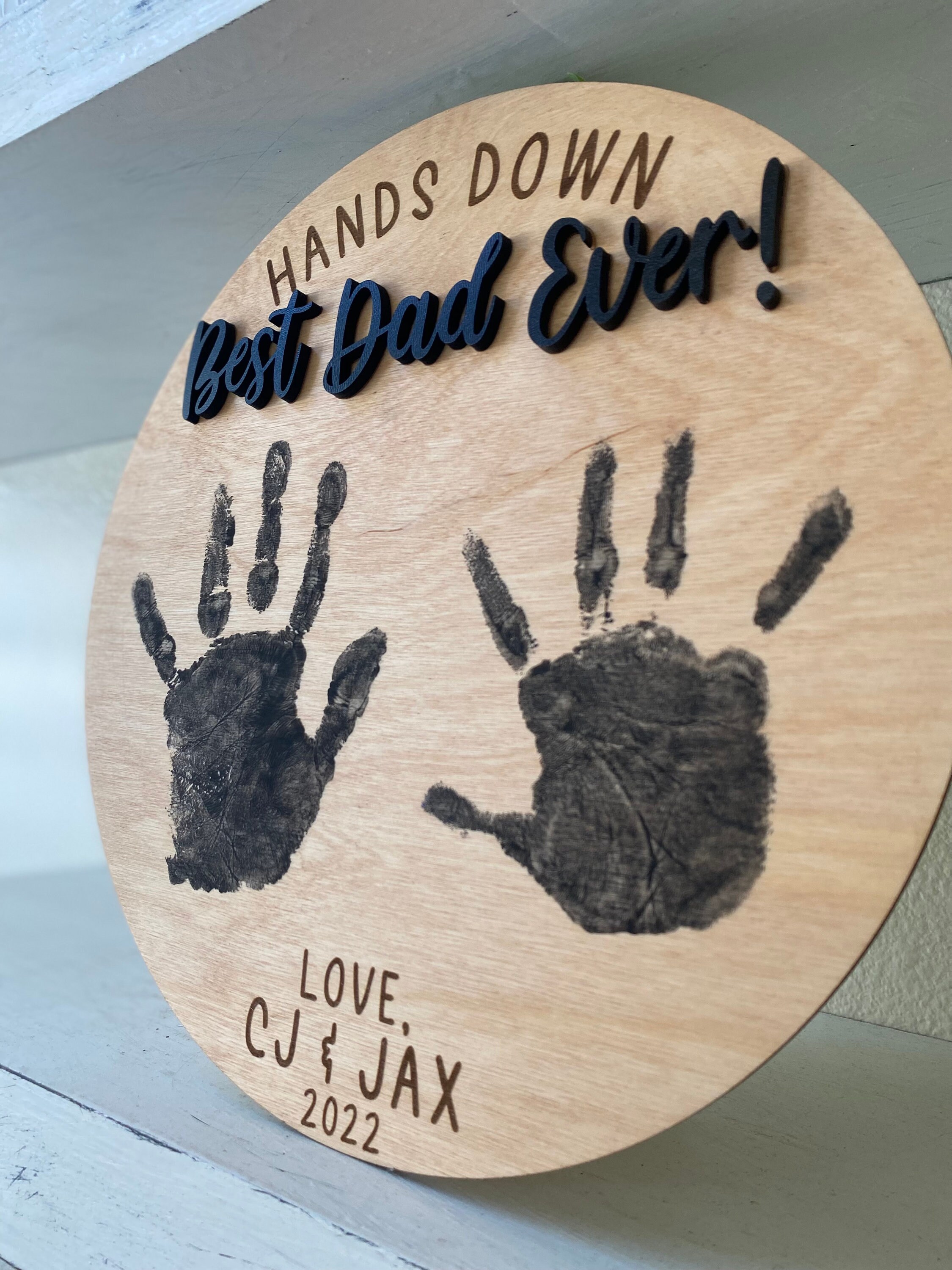Best Dad Ever Fathers Day Gift Best Dad Hands Down Best Dad - Etsy