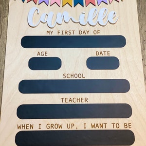 Back to School Sign, Back to School Photo, First Day of School Sign ...