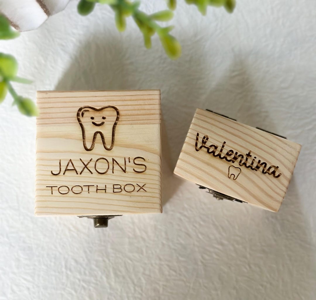 Engraved Wooden Tooth Fairy Box: Personalized Keepsake - Etsy UK