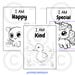 Kids Affirmation Coloring Pages |positive Word of Affirmation Coloring ...