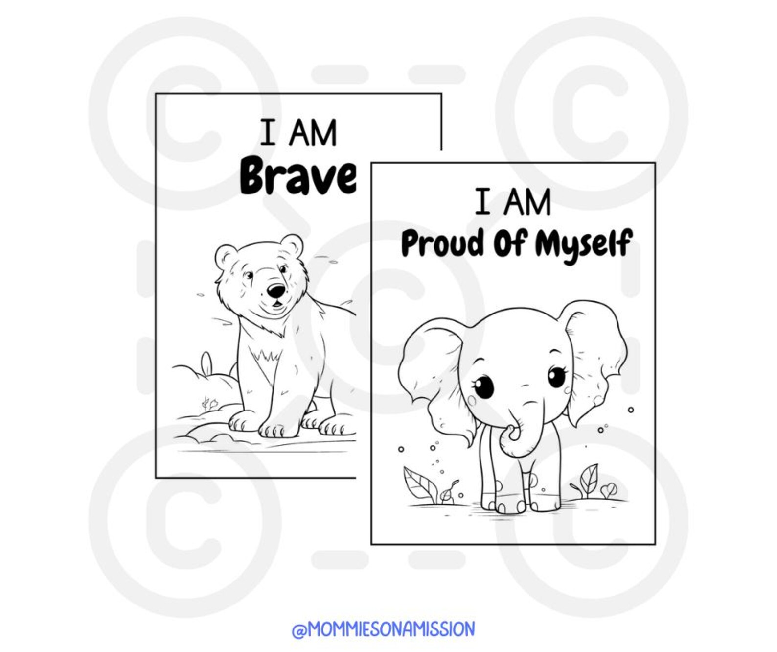 Kids Affirmation Coloring Pages |positive Word of Affirmation Coloring ...