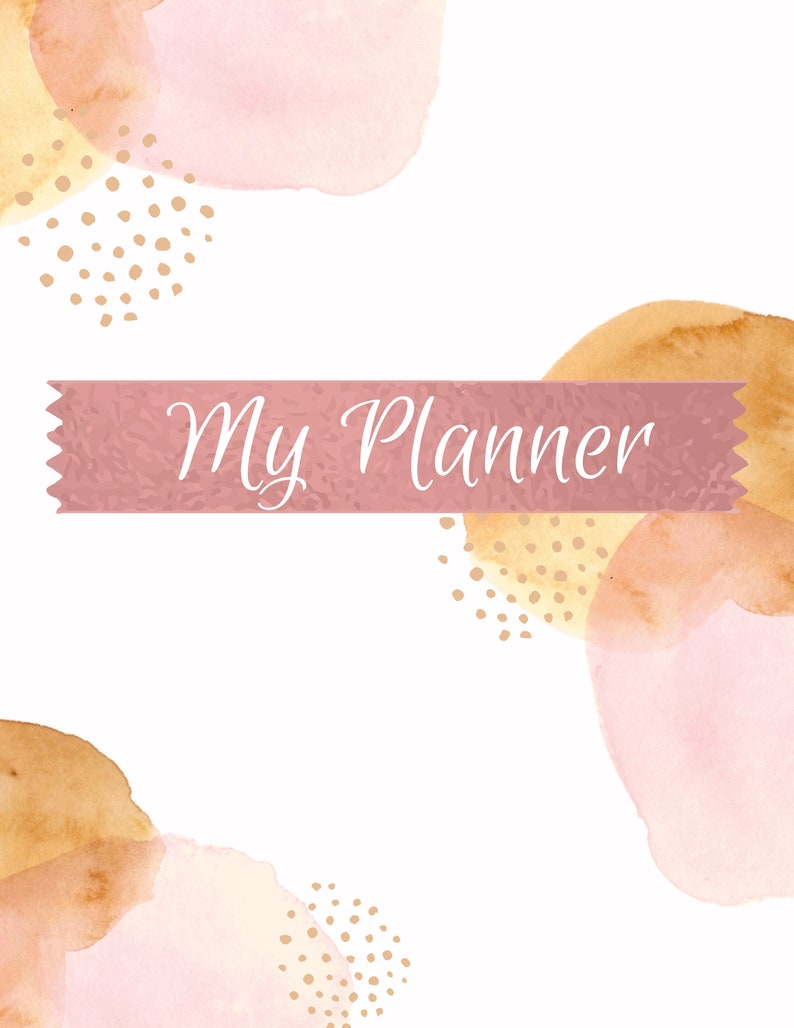 Undated Planner| Weekly & Monthly Format| Digital Download| Printable ...