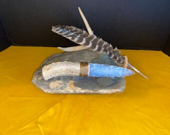 Primitive Antler Knife - Etsy