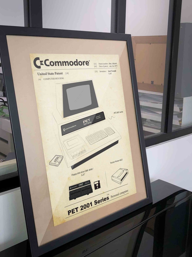 Poster Patent Commodore PET 2001 Serie Personal Computer - Etsy
