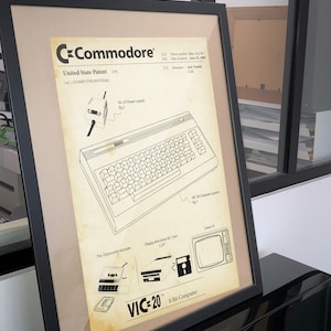 Commodore VIC 20 Patent Poster - Etsy