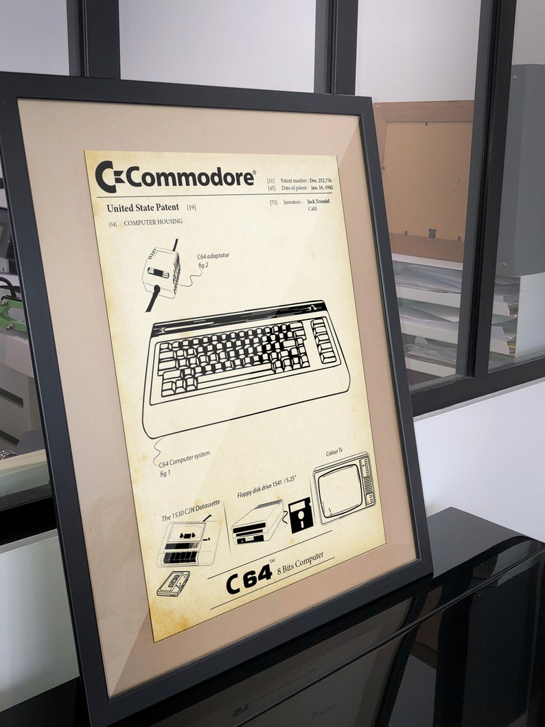 Commodore 64 Patent Poster - Etsy Hong Kong