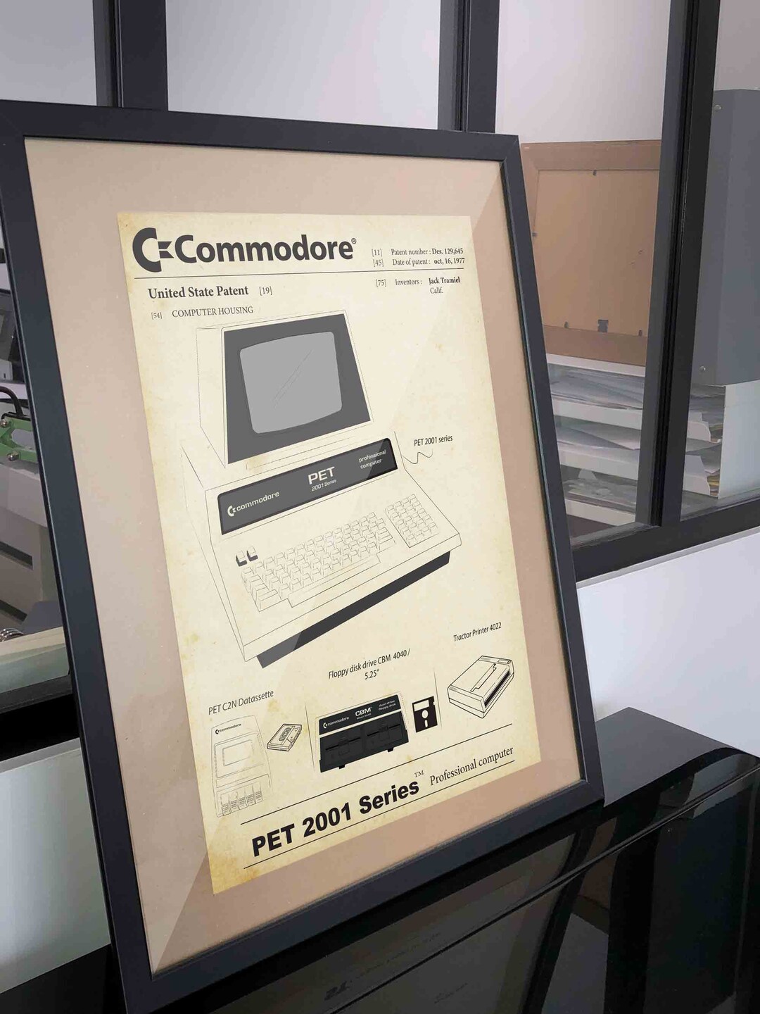 Poster Patent Commodore PET 2001 Serie Profesional Computer - Etsy