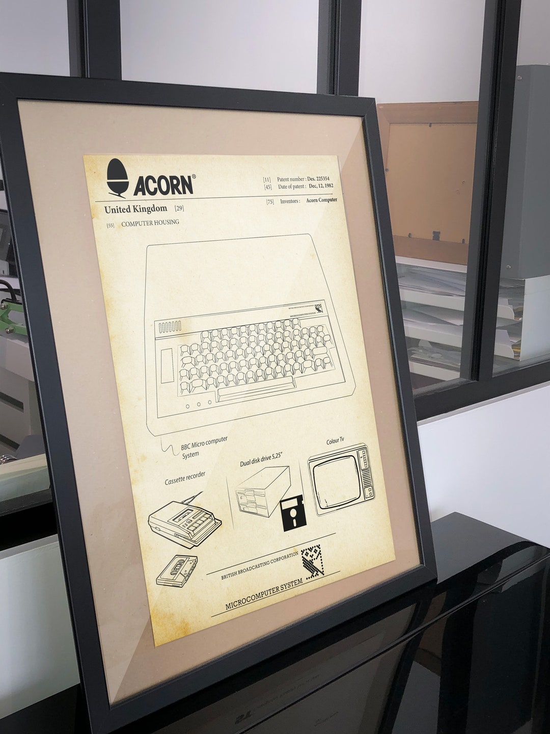 Poster Patent BBC Computer Acorn - Etsy