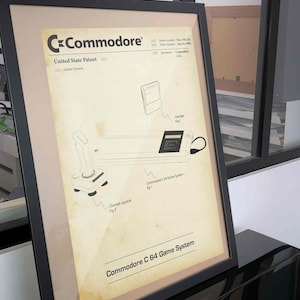 Commodore C 64 Game System Patent Poster - Etsy