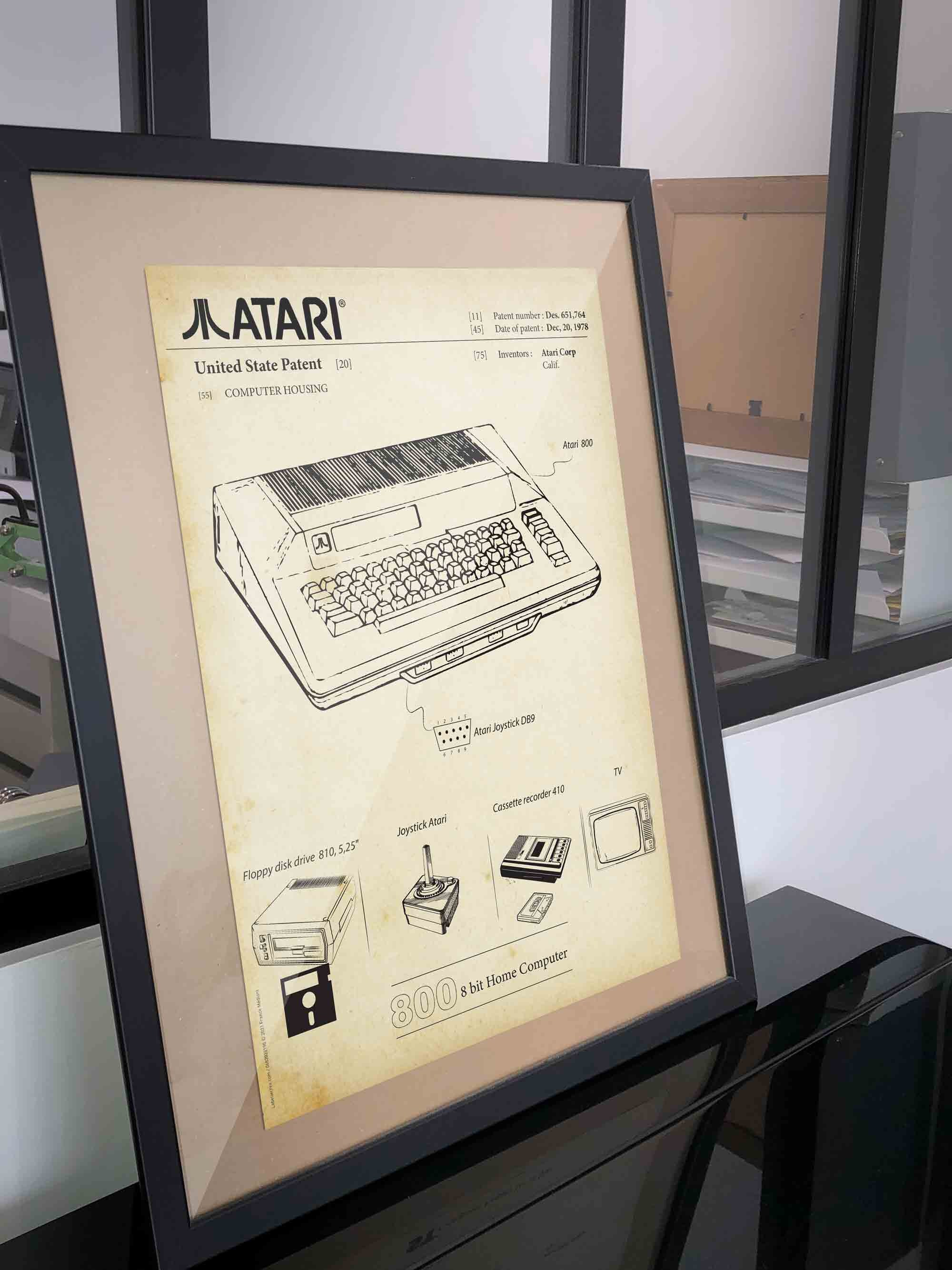 Poster Patent ATARI 800 Computer - Etsy