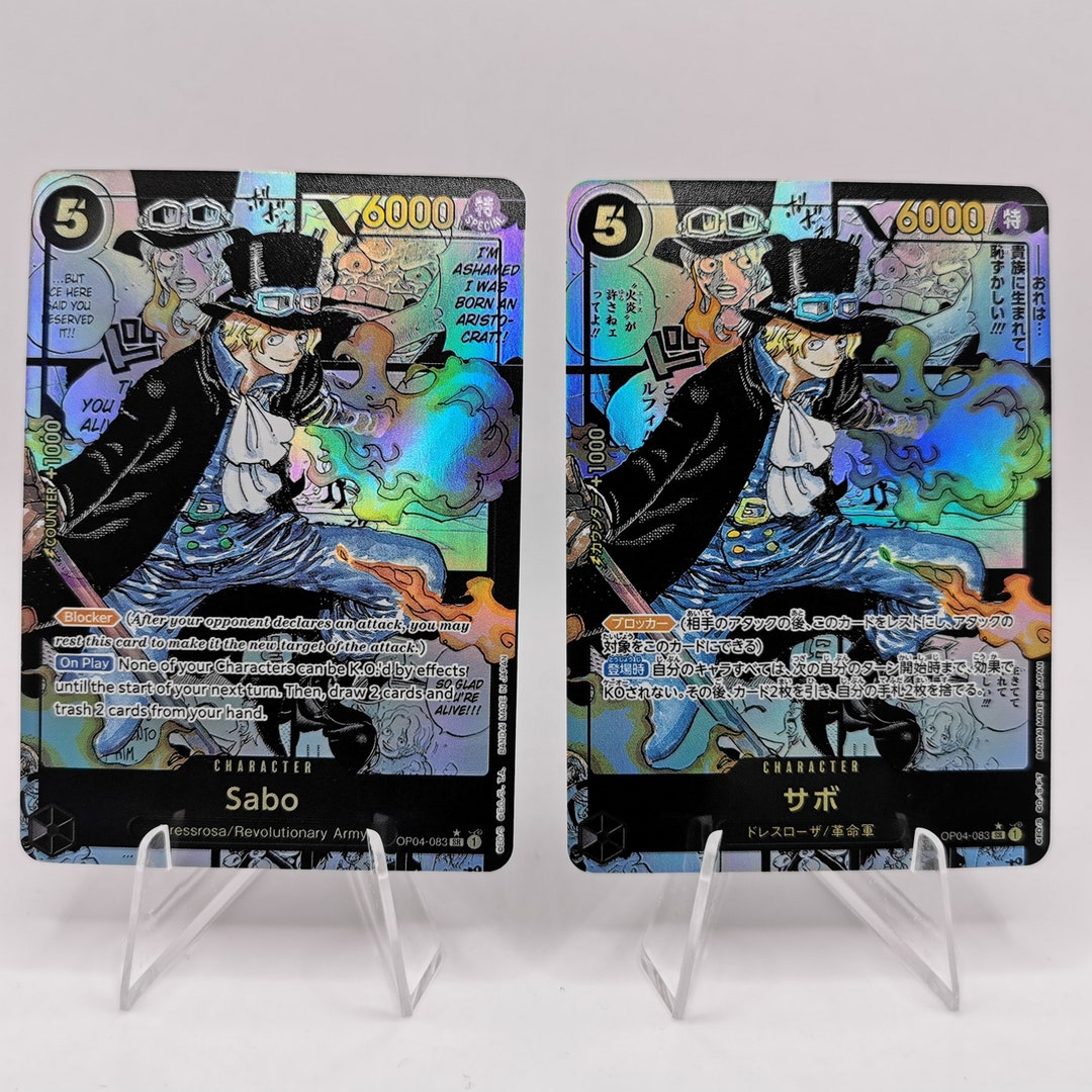 Sabo Custom Manga Character PROXY Card ENG/JAP - Etsy