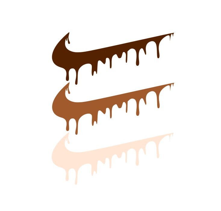 Nike drip logo Embroidery design 77x32mm | Etsy