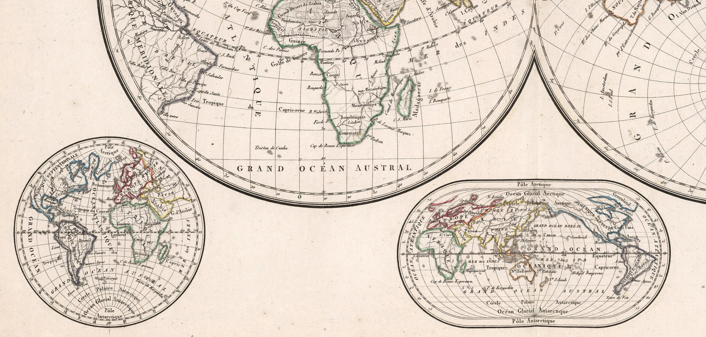 Vintage World Map 1812 Vintage Poster Art Print Giclée | Etsy