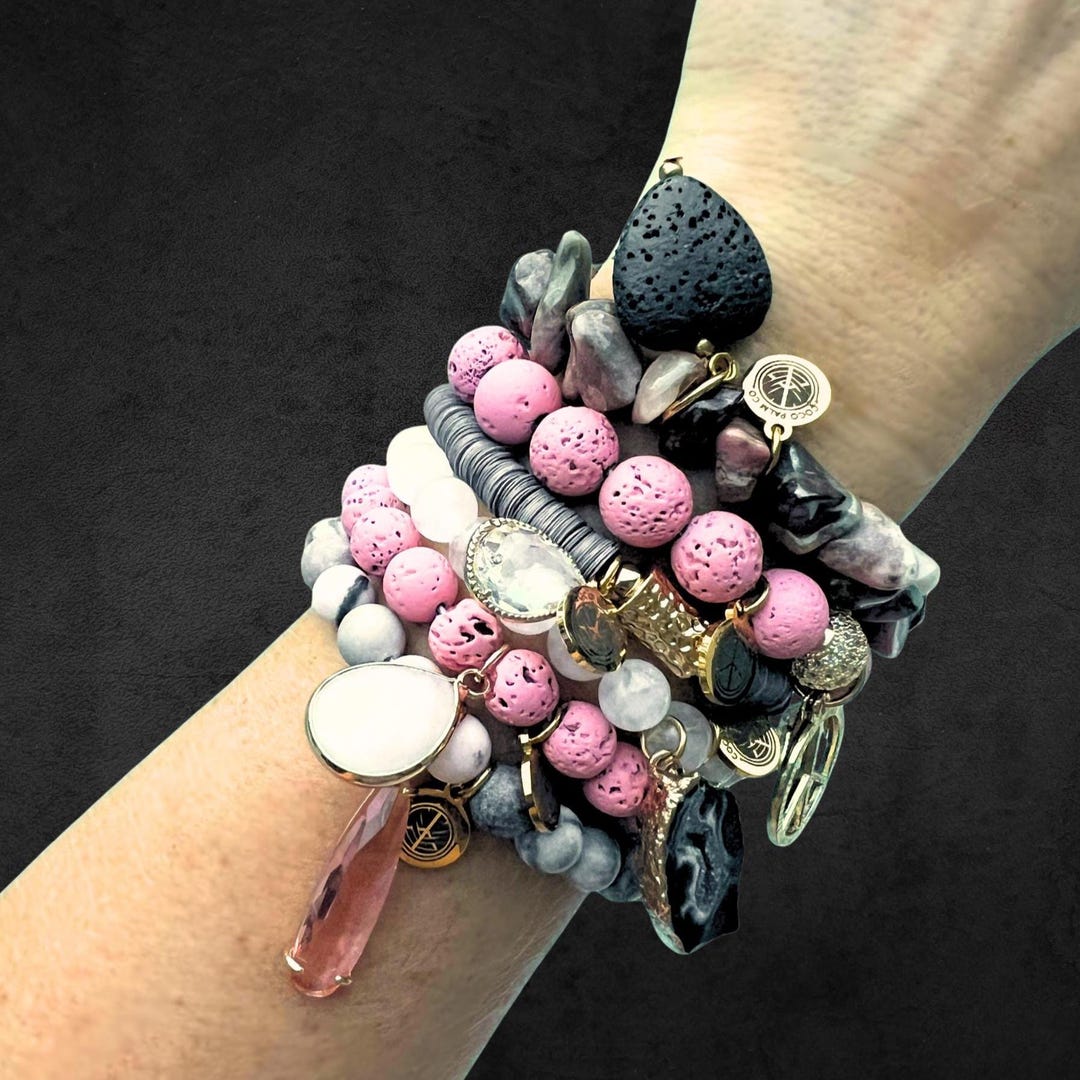 Cottagecore Beaded Bracelet: Wildflowers, Mushrooms, Butterflies - Etsy