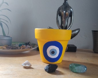 Plant Pot Evil Eye - Etsy