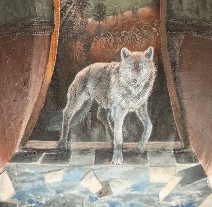 White Wolf Art Print | Death, Afterlife, Reincarnation, Symbolism ...