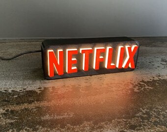 Netflix Lamp - Etsy
