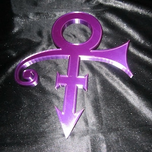 Prince Symbol 3d Wall Art (purple Silk) - Etsy