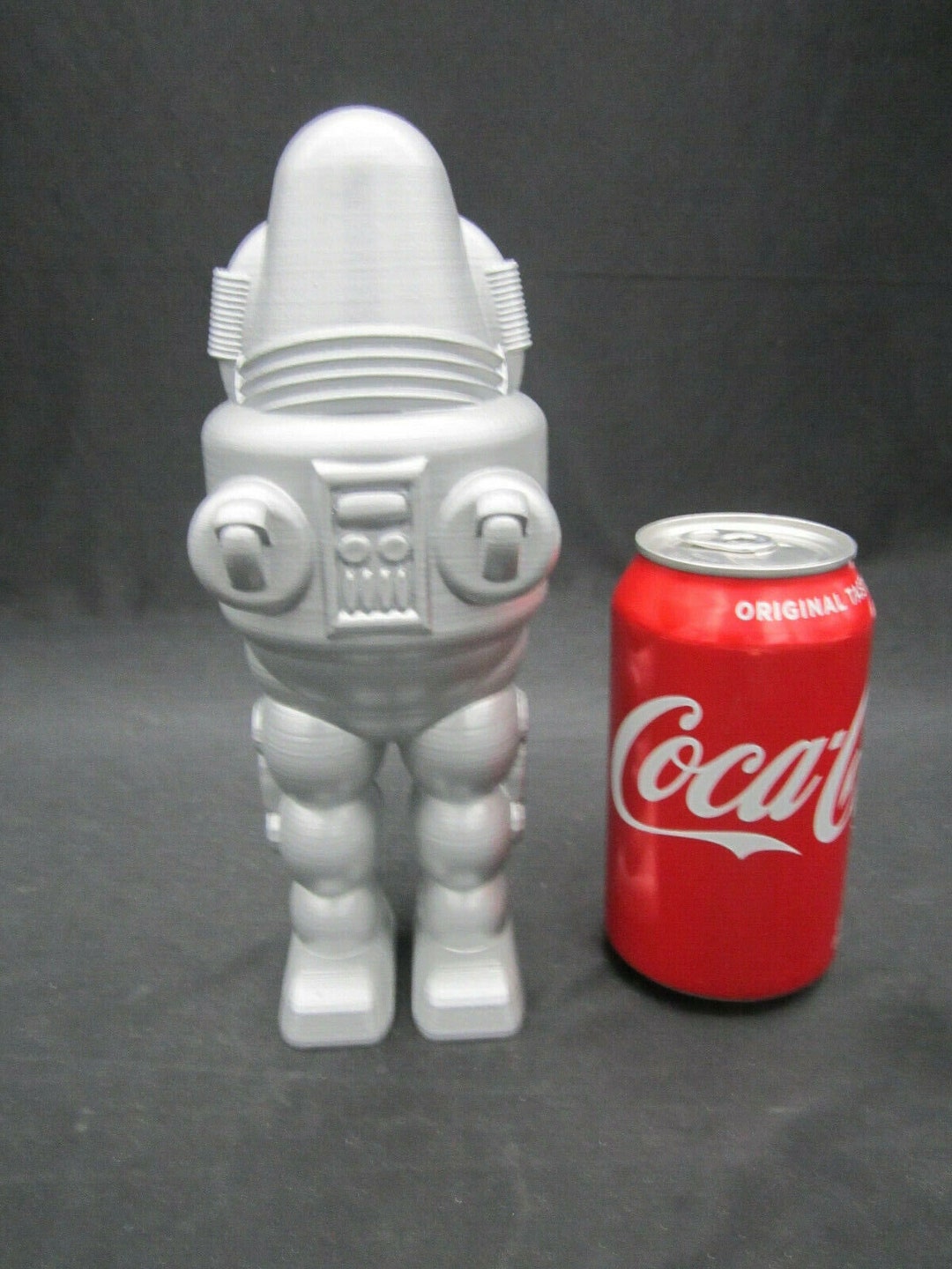 Retro Style Robot (robbie the Robot) 9" Tall (silver Metallic Finish ...