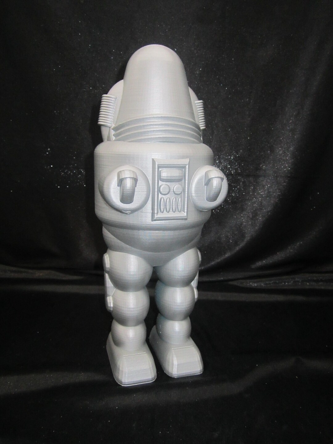 Retro Style Robot (robbie the Robot) 12" Tall (silver Finish Non Shiny ...
