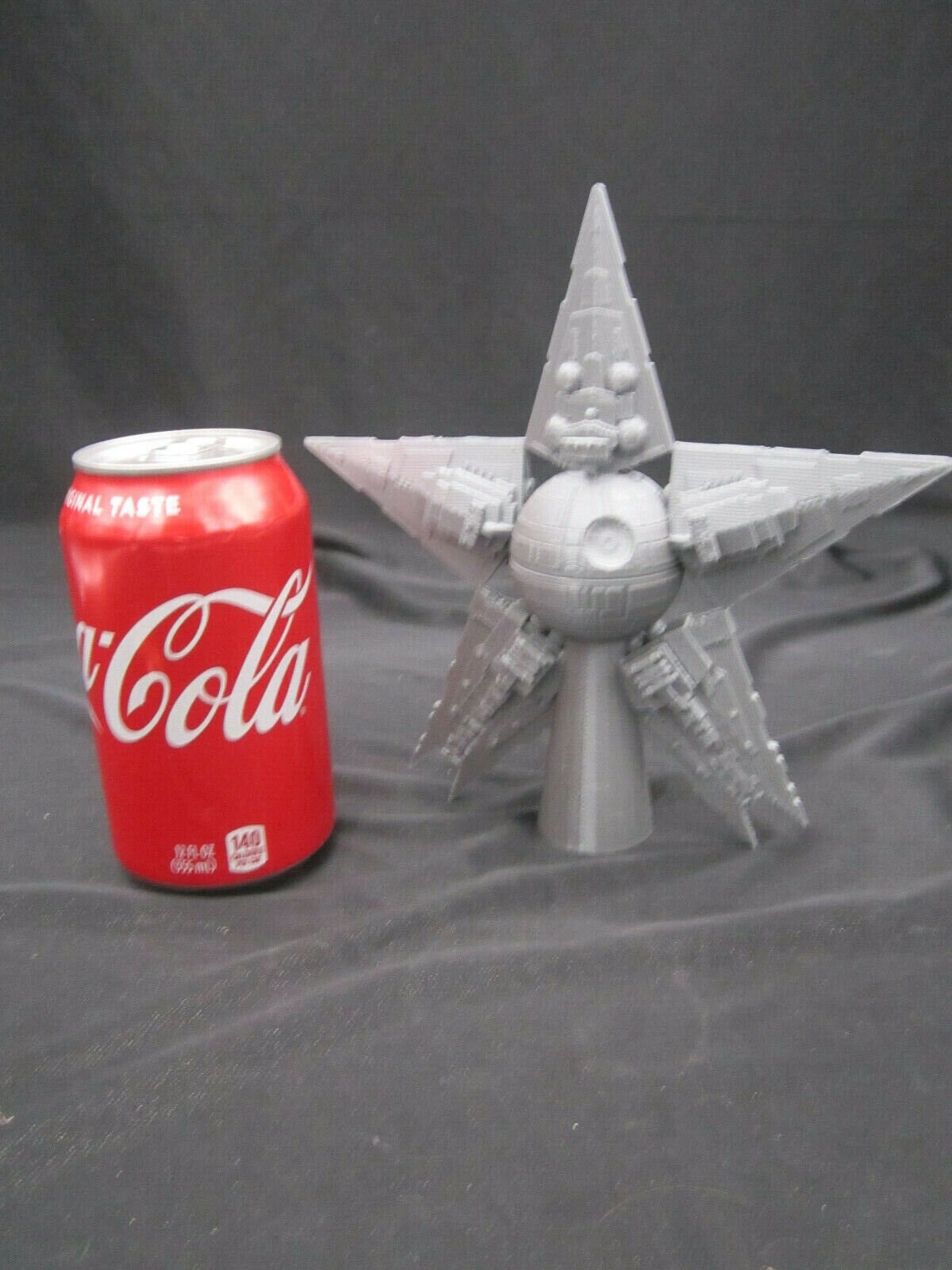 Star Wars Death Star Christmas Tree Topper (3d Printed) Silver Silk - Etsy