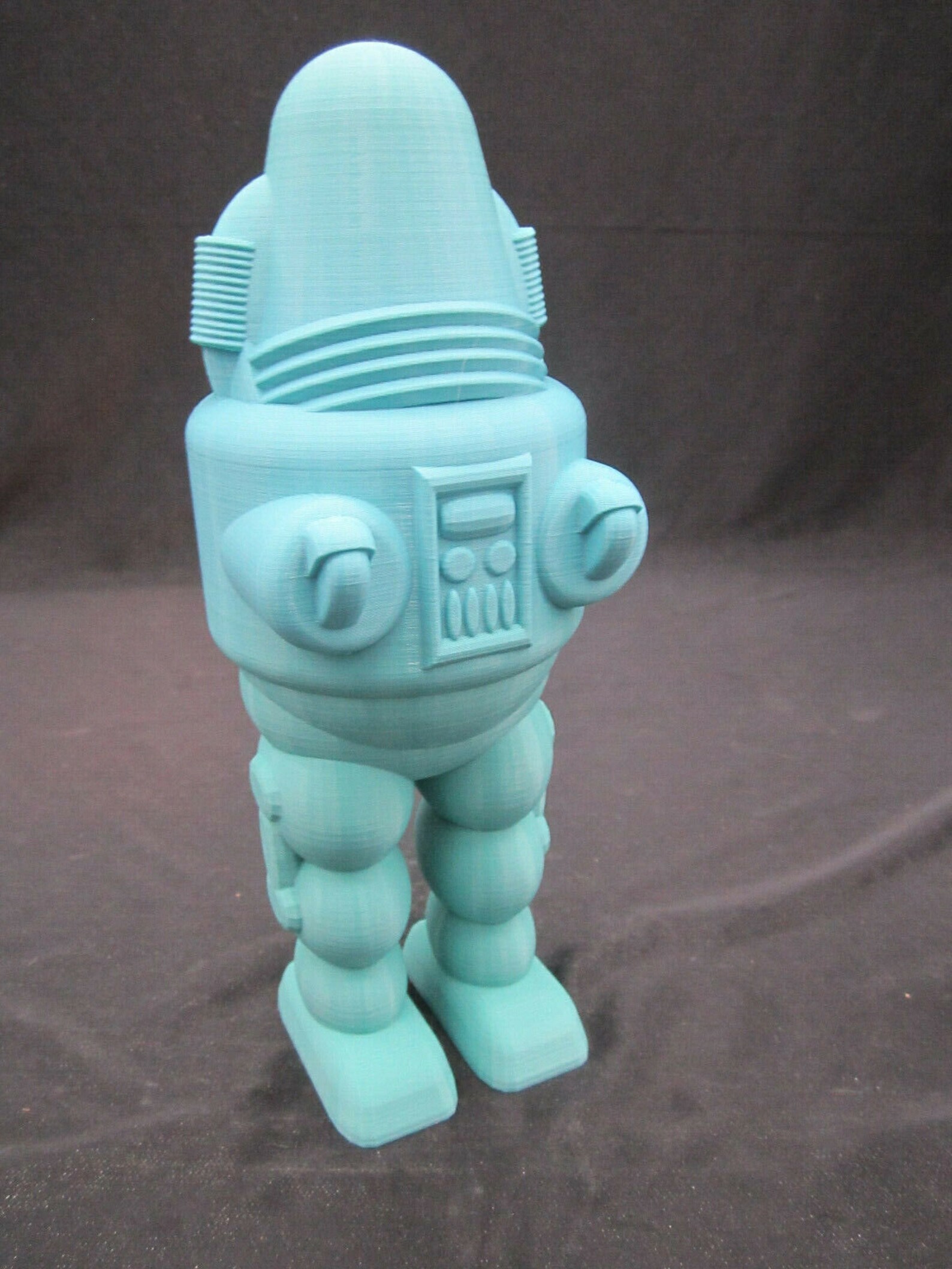 Retro Style Robot (robbie the Robot) 9" Tall (blue Teal) - Etsy