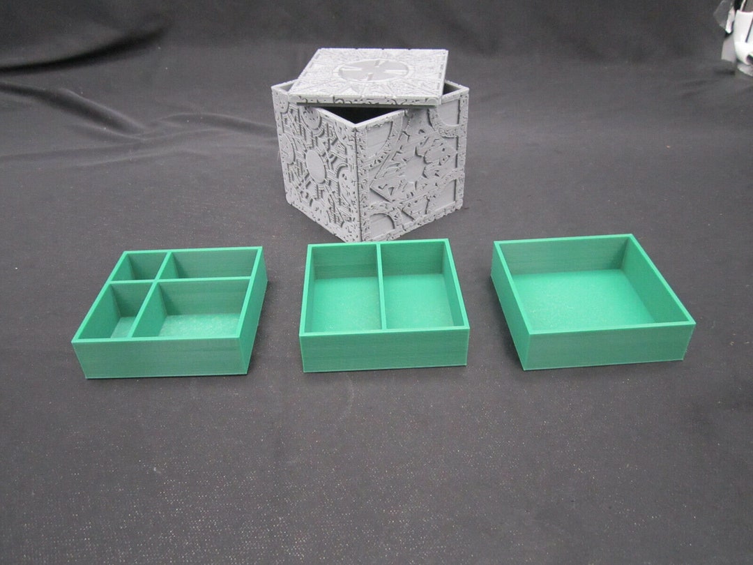 Hellraiser Puzzle Box Jewelry Box (silver Silk Finish) 1:1 Scale - Etsy