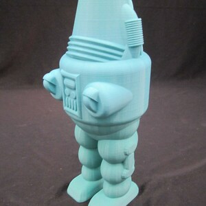 Retro Style Robot (robbie the Robot) 9" Tall (blue Teal) - Etsy