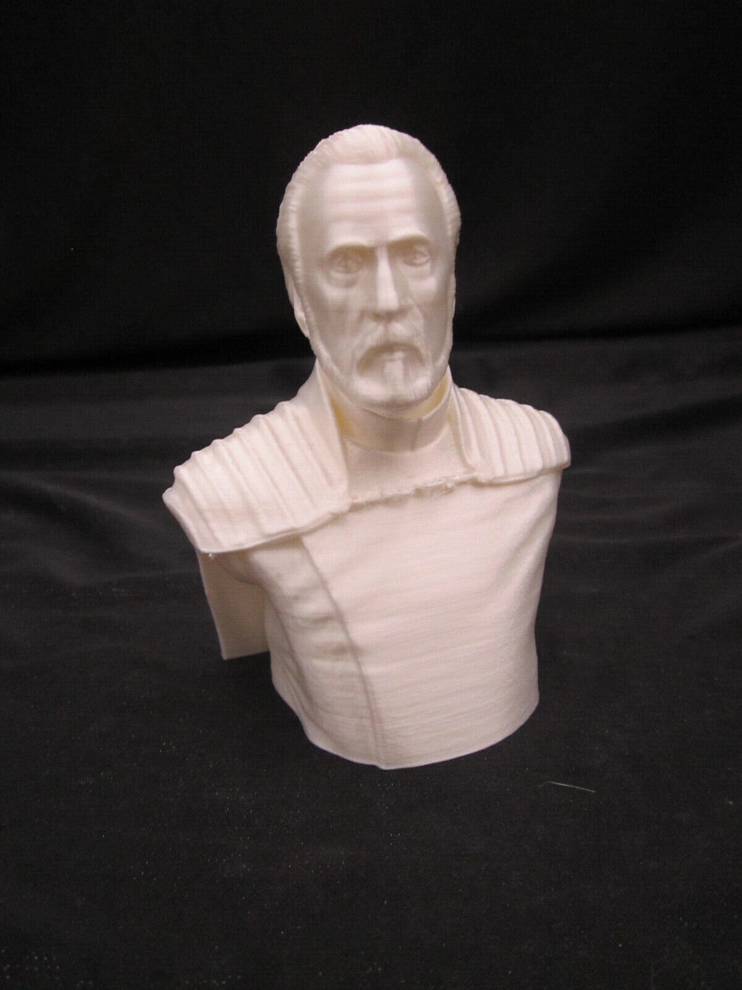 Star Wars Count Dooku Bust (3D Printed White Silk Finish) 4" Tall - Etsy