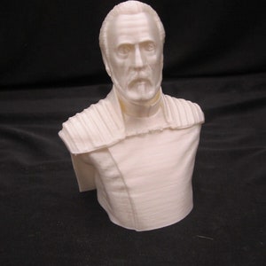 Star Wars Count Dooku Bust (3D Printed White Silk Finish) 4" Tall - Etsy