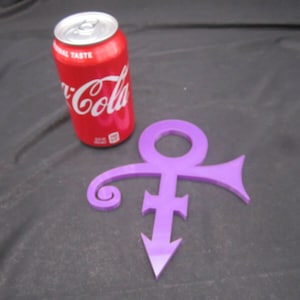 Prince Symbol 3d Wall Art (purple 7" Tall) - Etsy