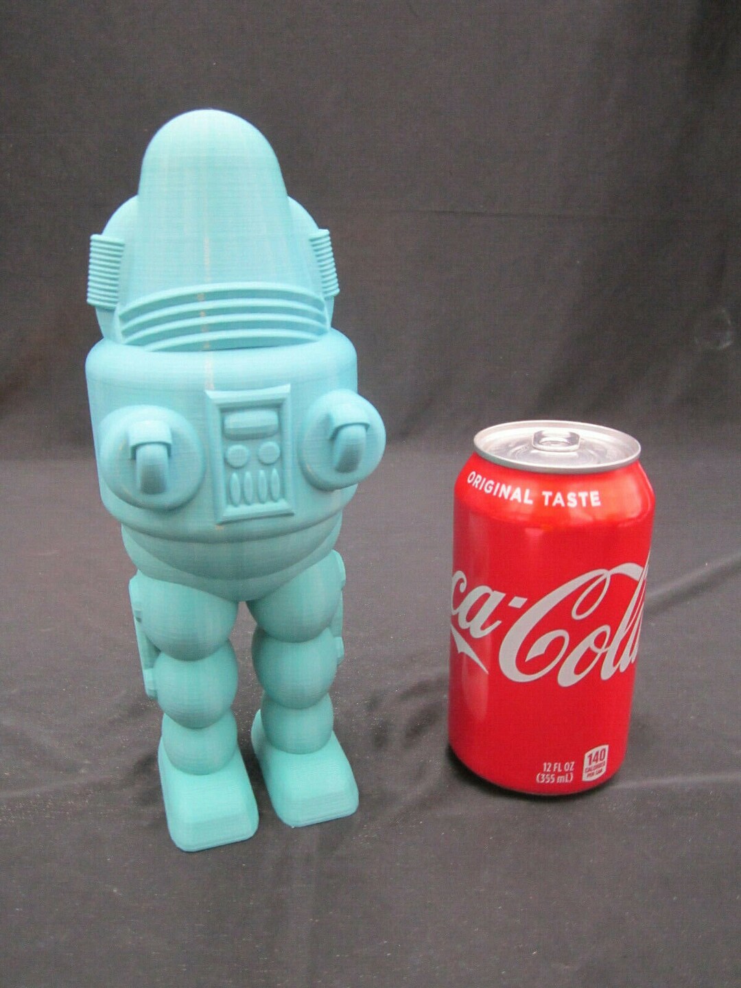 Retro Style Robot (robbie the Robot) 9" Tall (blue Teal) - Etsy