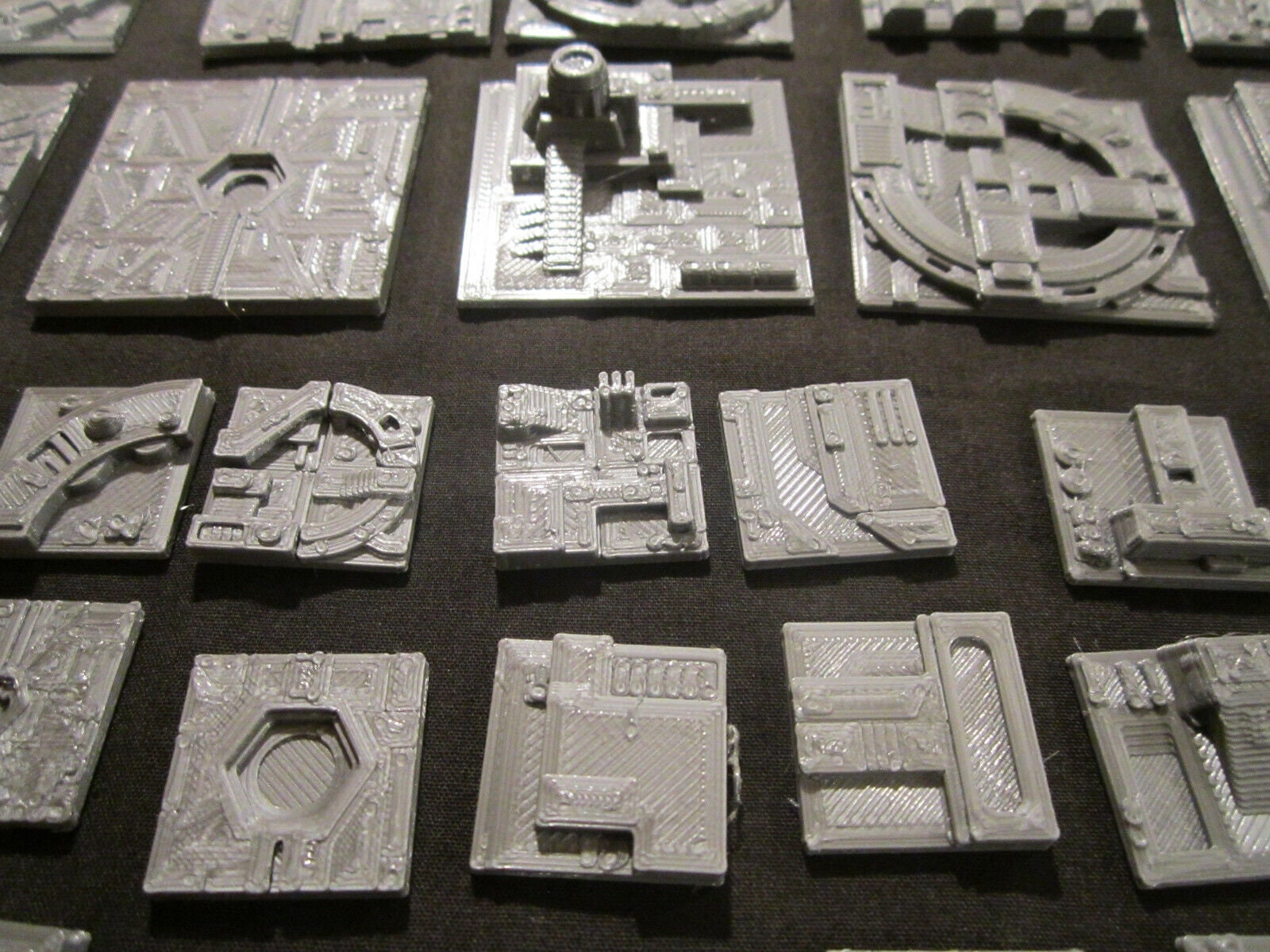 Star Wars Death Star Surface Tiles Set (various Sizes) Diorama Parts - Etsy
