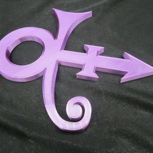 Prince Symbol 3d Wall Art (purple Silk) - Etsy