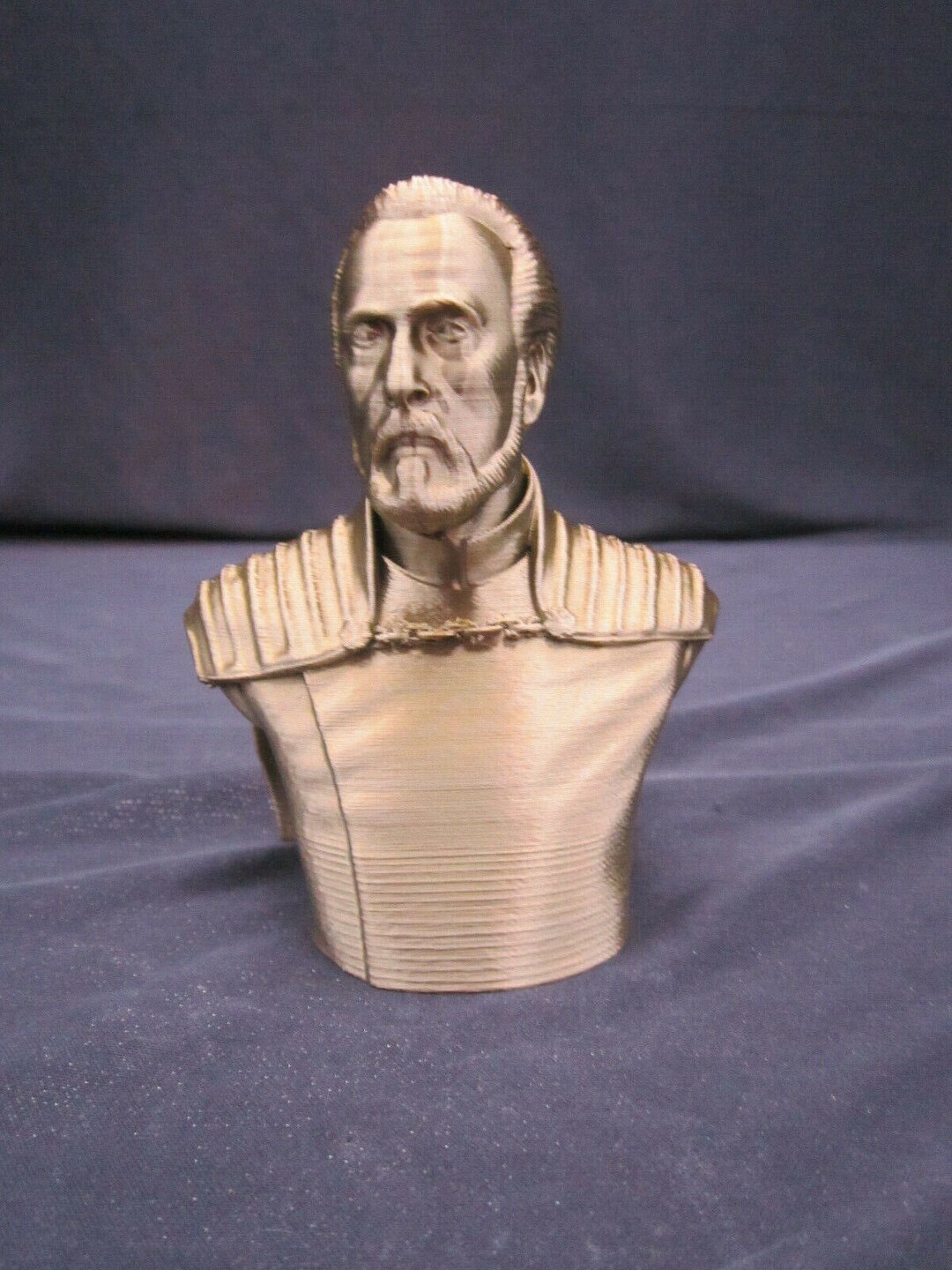 Star Wars Count Dooku Bust Small 3D Printed Bronze Silk - Etsy