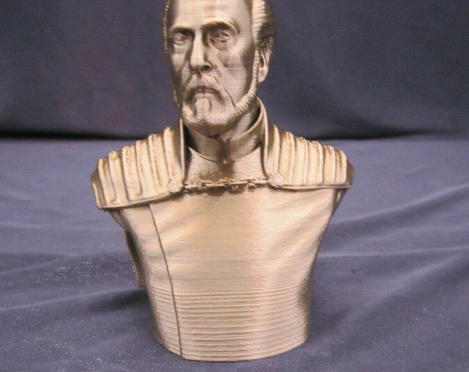 Star Wars Count Dooku Bust Small (3D Printed Bronze Silk Finish) 4 ...