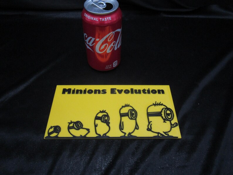 Minions Evolution Plaque (3d Printed 8" Wide) - Etsy