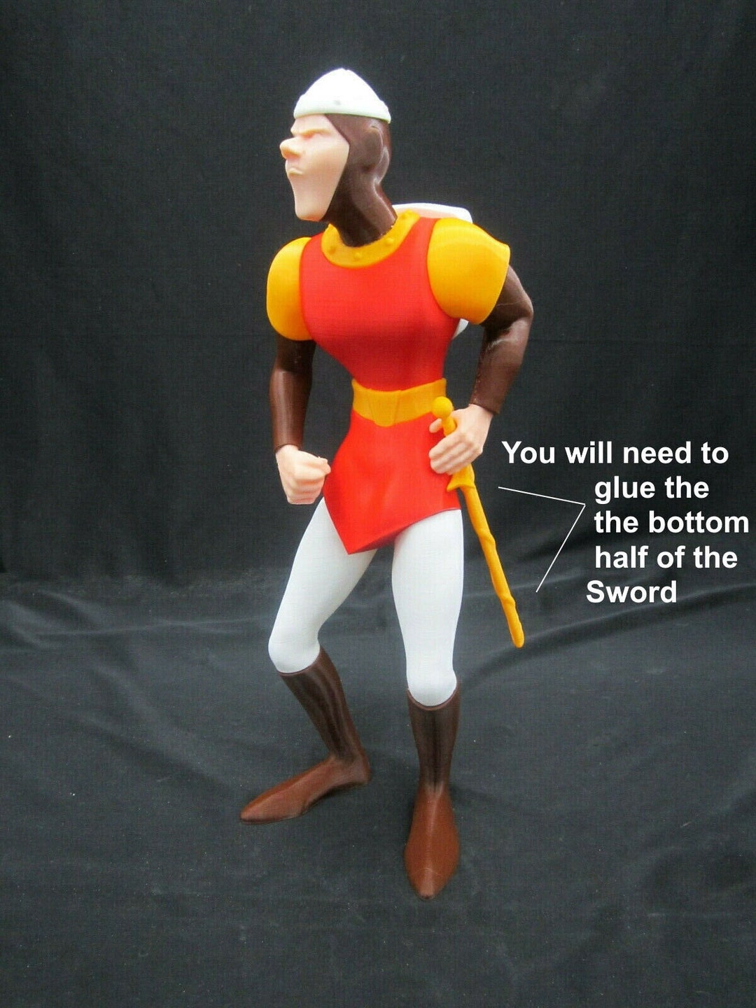 Dragon's Lair Dirk the Daring Figure (custom 3d Printed) 13" Tall ...