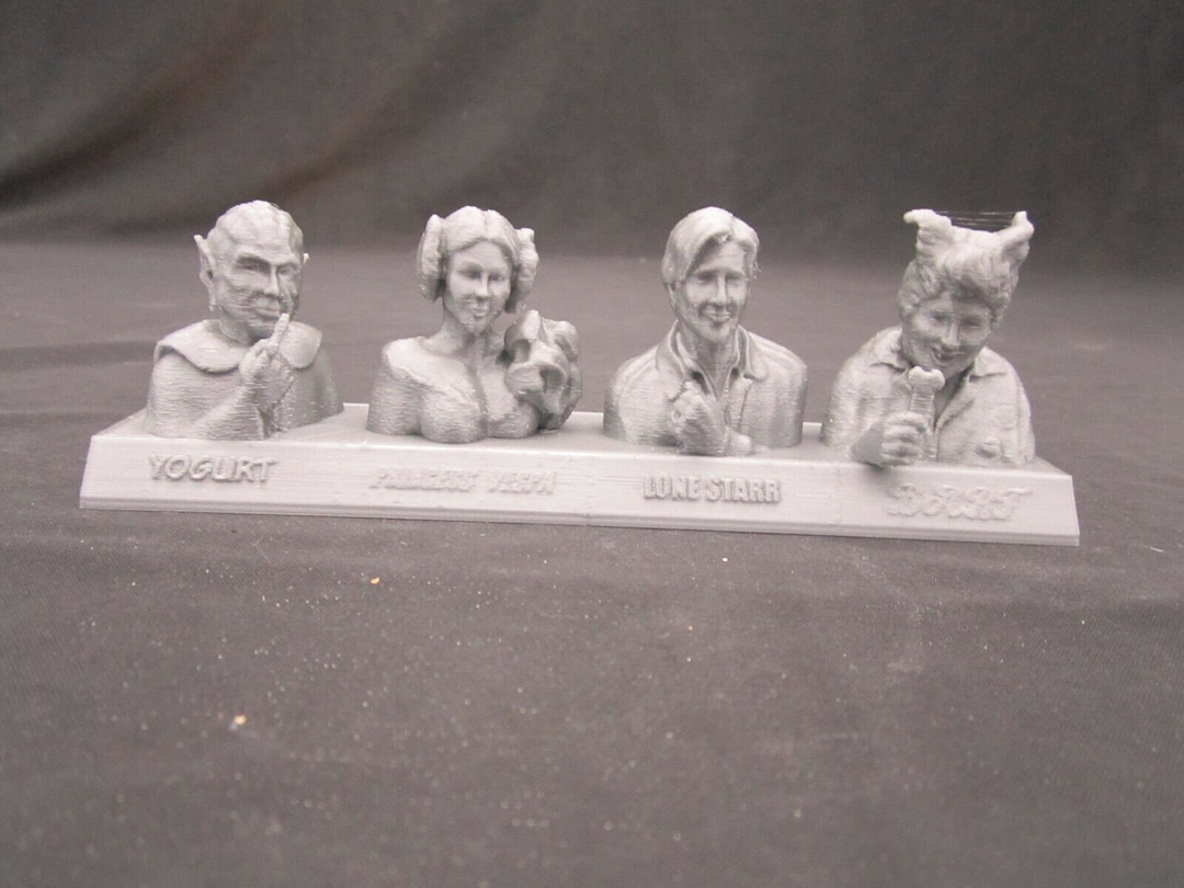 Spaceballs Mini Bust Display (yogurt, Princess Vespa, Lonestarr, Barf ...