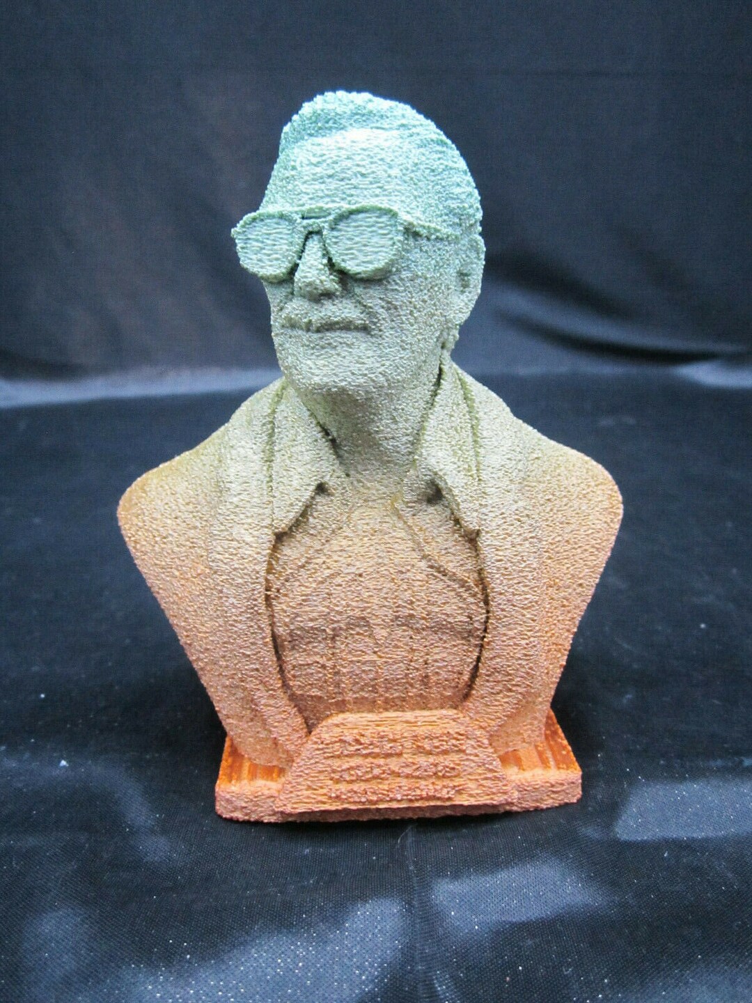 Small Stan Lee Memorial Bust (3d Printed Copper Green Silk) (marvel ...